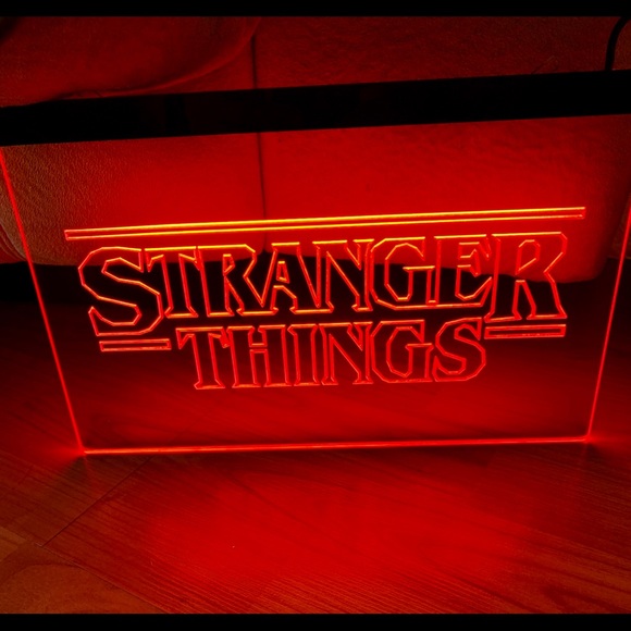 Other | Stranger Things Led Neon Light Sign 8x12 | Poshmark